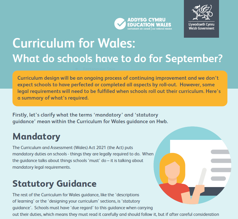 Curriculum for Wales – what’s legally required for September ...